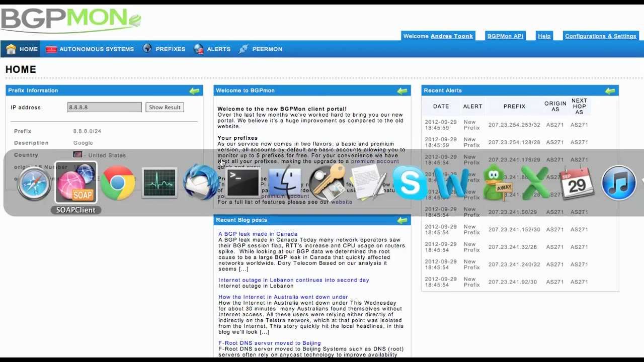 BGPMon.net Client portal - YouTube