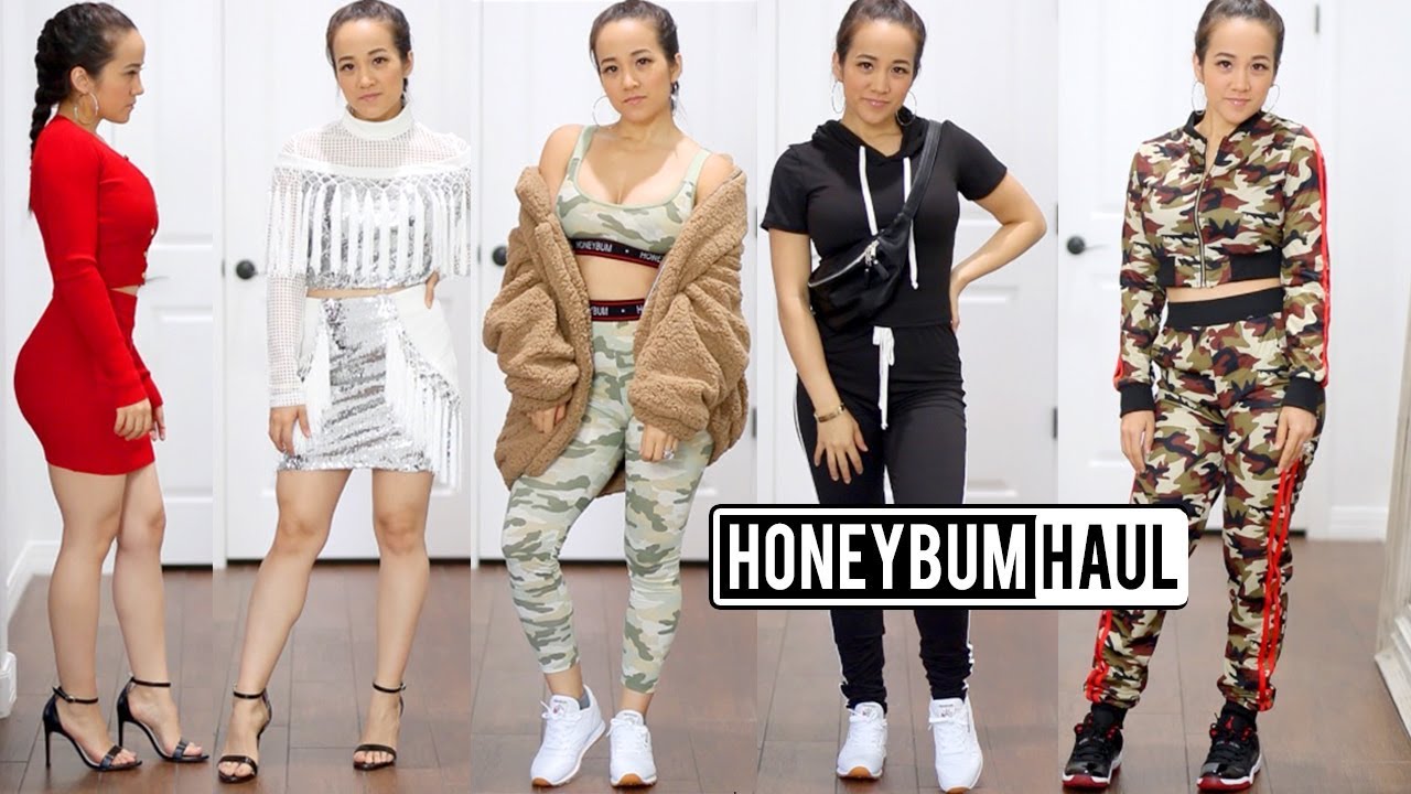 HUGE CLOTHING HAUL + TRY ON! | OVER $500 WORTH OF HONEYBUM OUTFITS ...