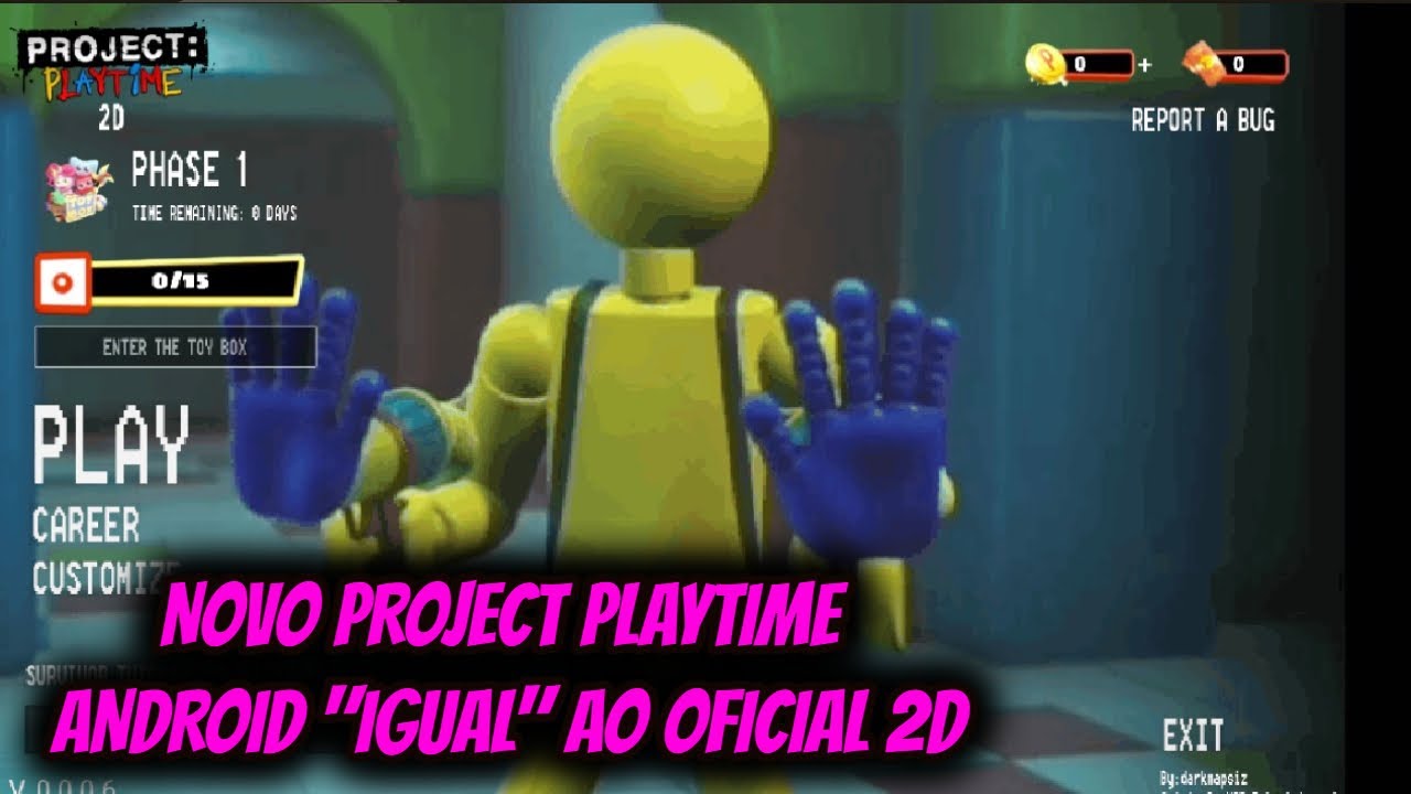 NOVO PROJECT PLAYTIME ANDROID "IGUAL" AO OFICIAL SÓ QUE 2D - YouTube