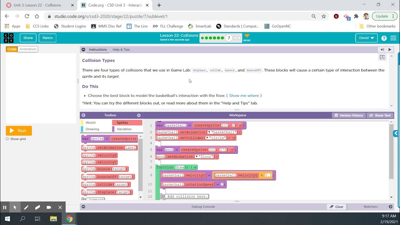 CSD Unit 3: Lesson 22 - Collisions - YouTube