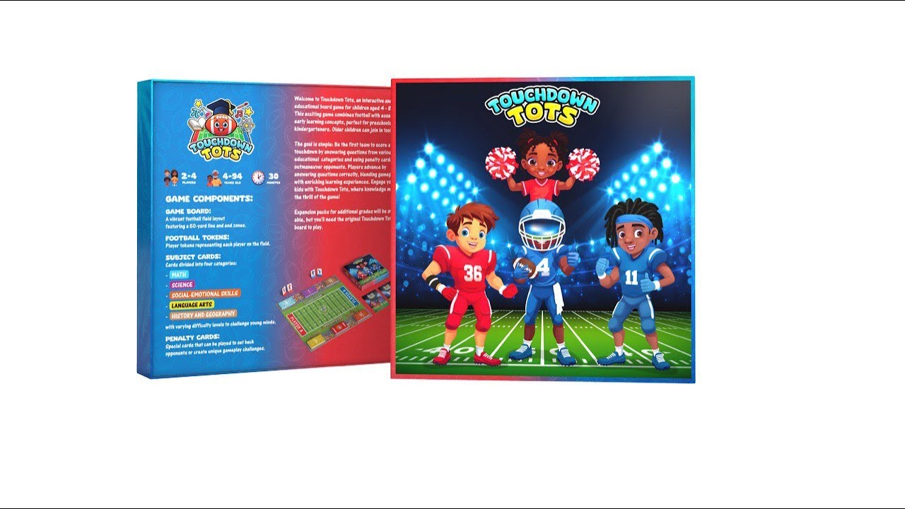 Touchdown Tots: Educational Board Game for Kids | Fun Learning for ...