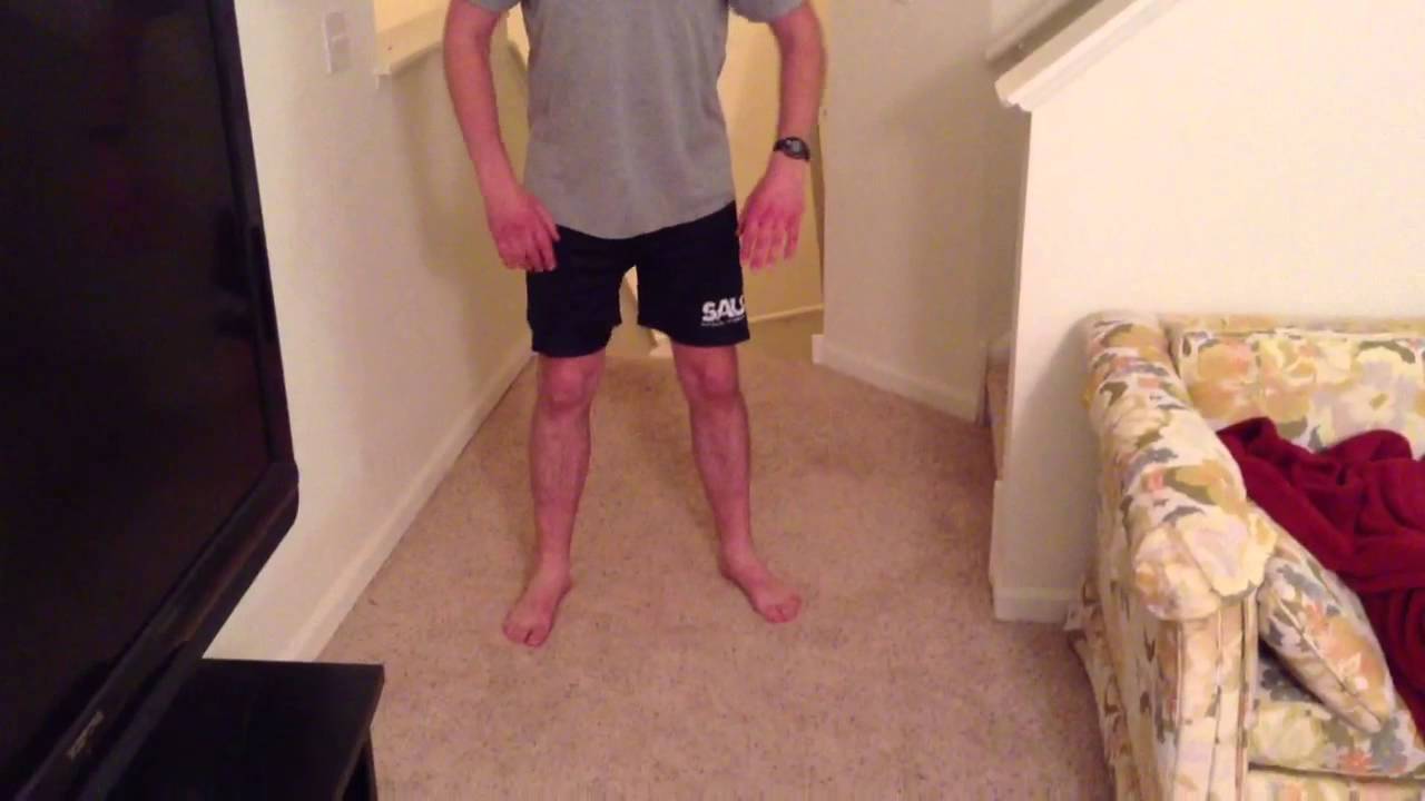 Squat with leg external rotation - YouTube