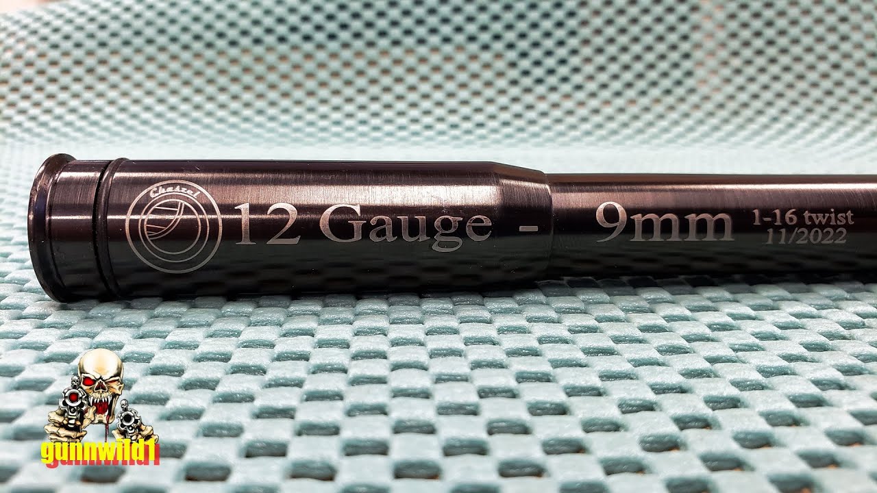 Chaszel 12GA to 9MM Shotgun Adapter - YouTube