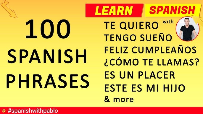 100 Basic Words In English With Spanish Translations Youtube 100 Basic