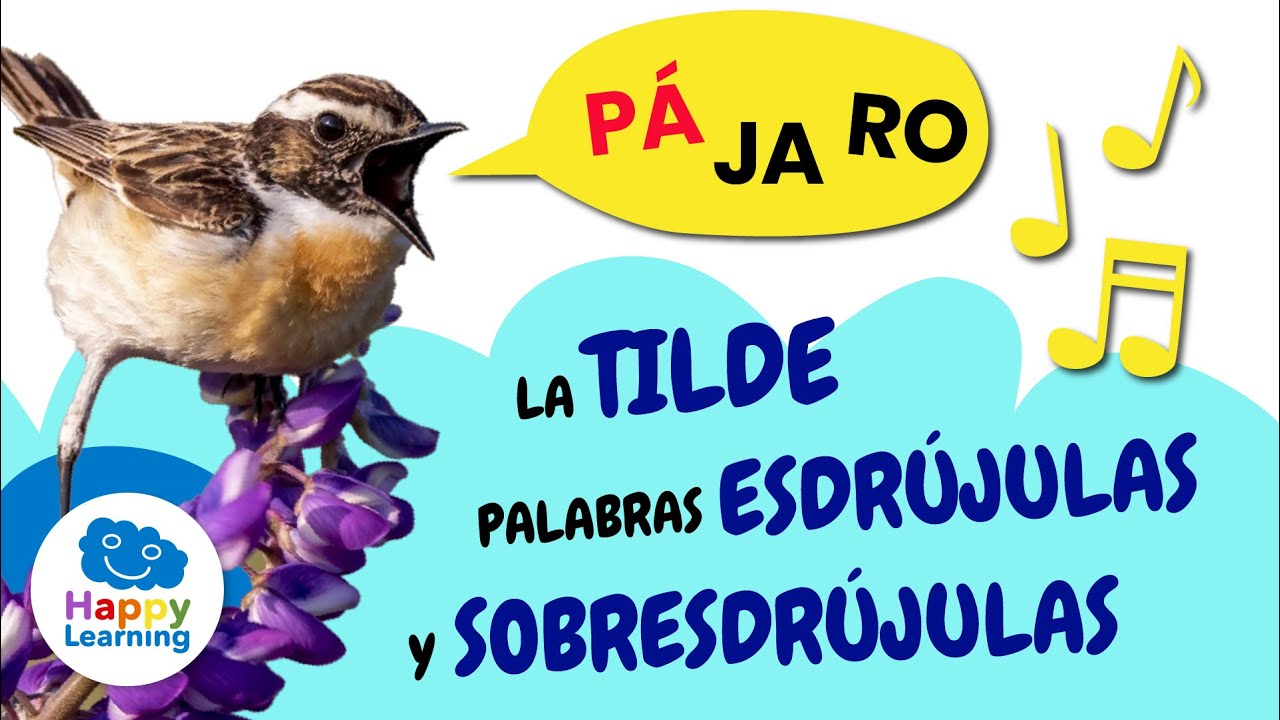 LA TILDE Y LAS PALABRAS ESDRÚJULAS| ORTOGRAFÍA PARA NIÑOS | Happy ...