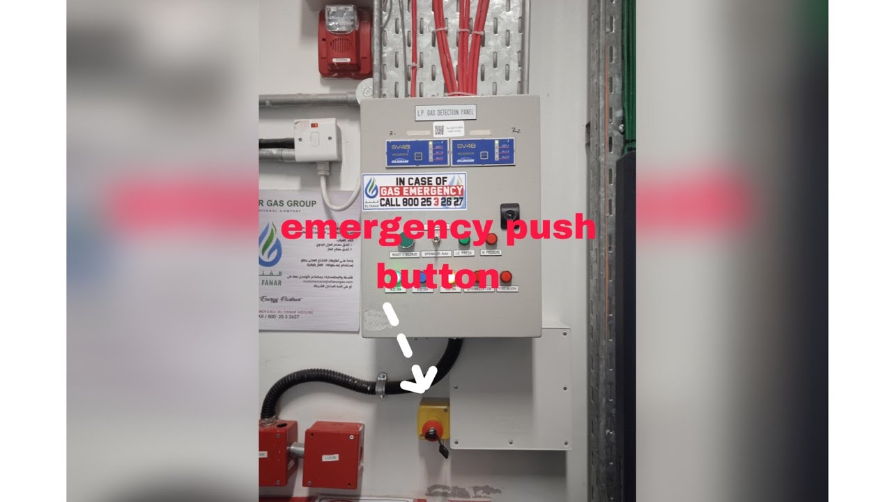 gas solenoid valve control mes Emergency push button 🔘#lpg_gas #fire # ...