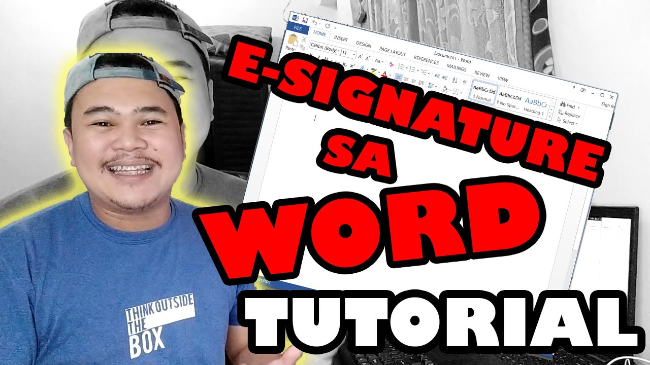WORK FROM HOME LIFE HACKS: How to create E-Signature in MS Word by ...