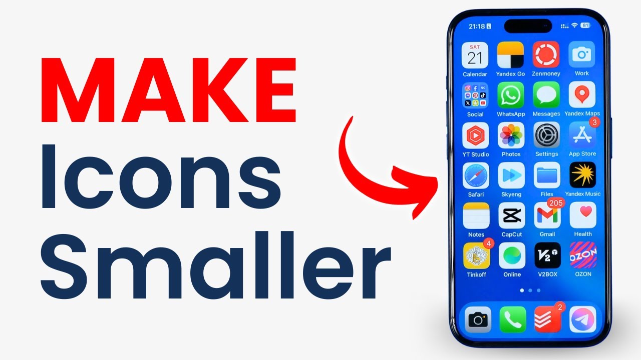 How to Make App Icons Smaller on iPhone - YouTube