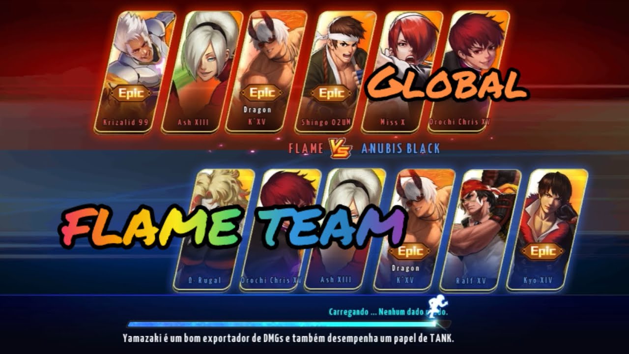 KOF 98 UM OL SERVIDOR GLOBAL / FLAME TEAM OP - YouTube