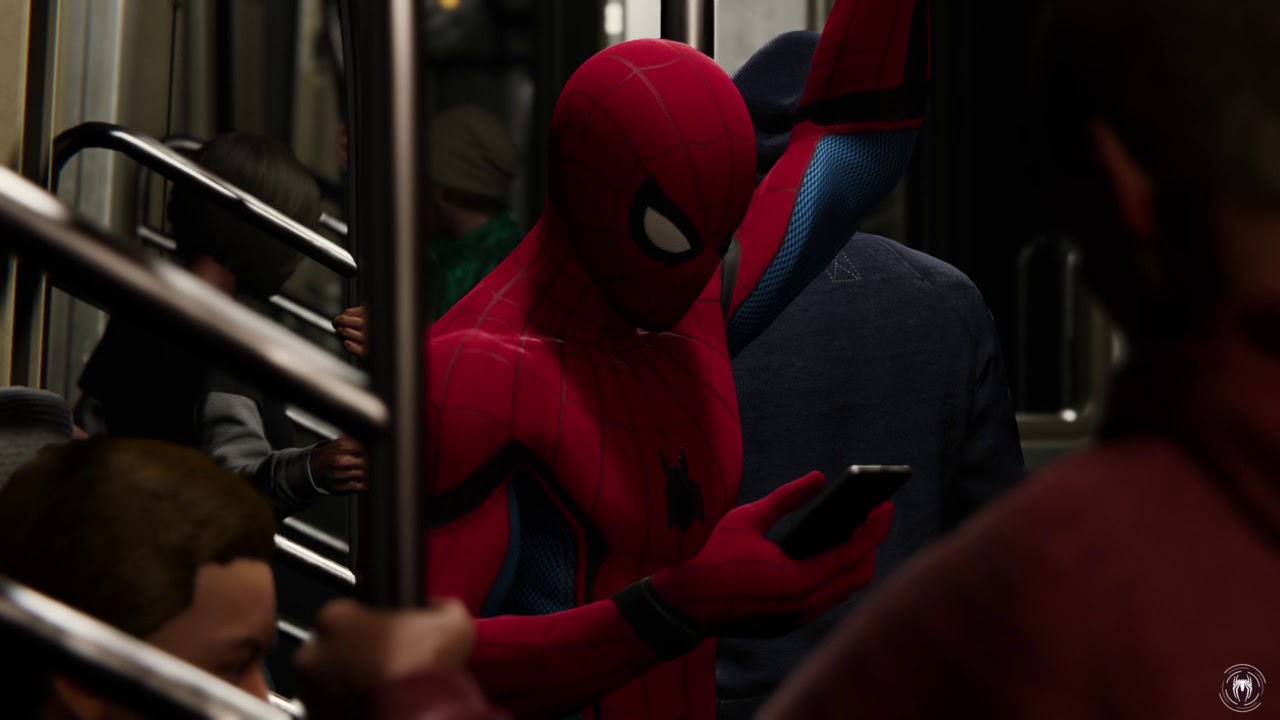 Spider-Man in the subway(dans le métro) - YouTube