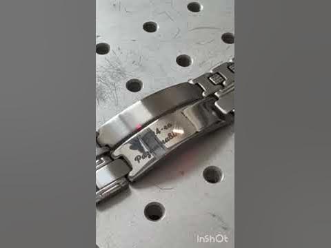 Экспресс - изготовление надписи методом лазерной гравировки на браслете ...
