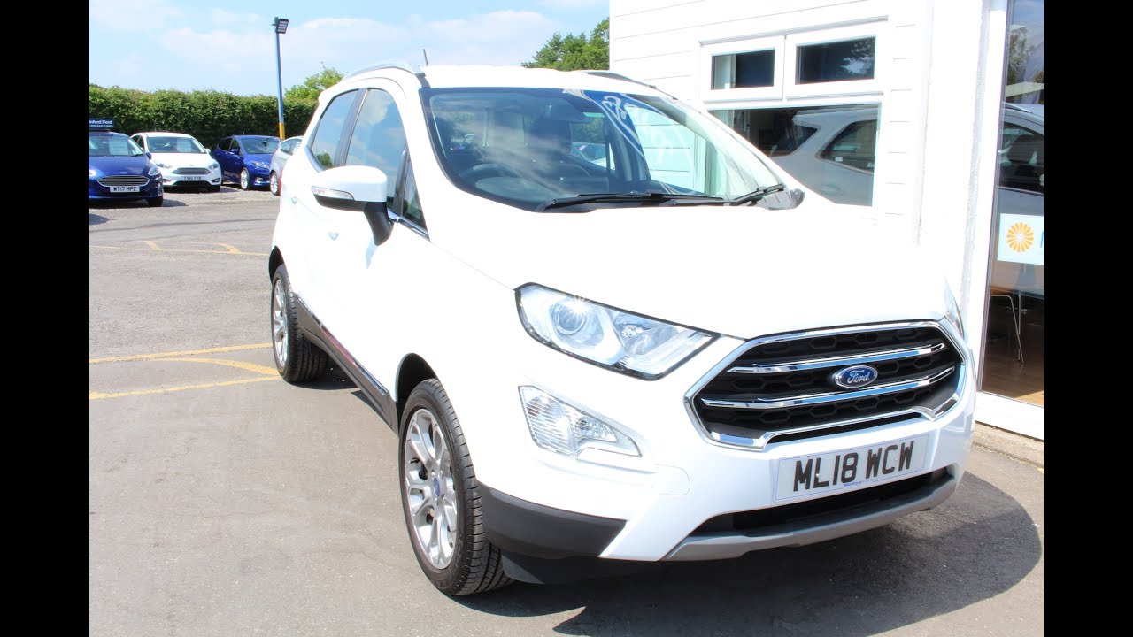 Ford ECOSPORT 1.0 (125ps) Titanium in Frozen White | Winford Ford - YouTube
