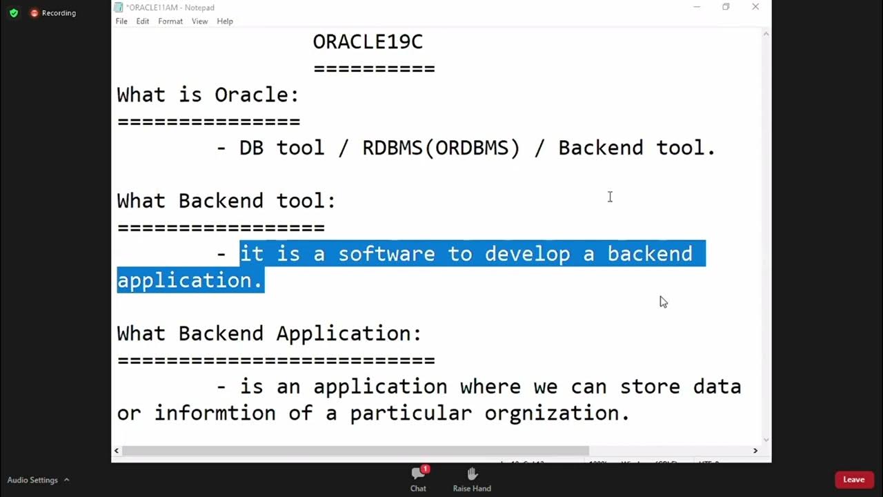 Oracle SQL Introduction - Day 1 - YouTube
