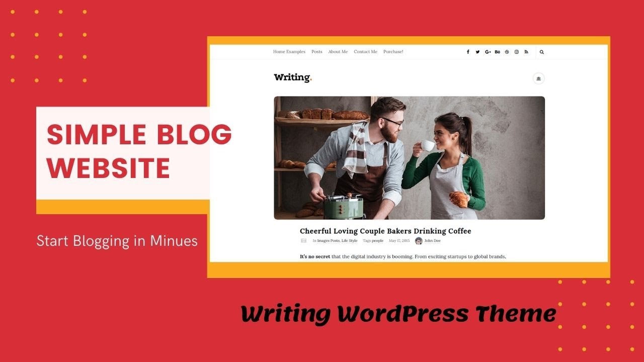 Clean and Minimal Blog Website | Start Blogging in Minutes | Writing ...