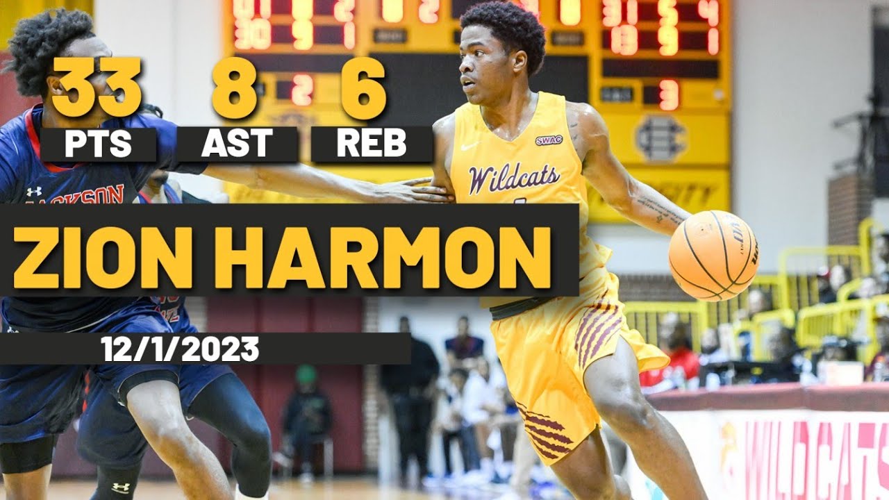 Zion Harmon Bethune Cookman 33 PTS 8 AST 6 REBS vs Incarnate Word ...
