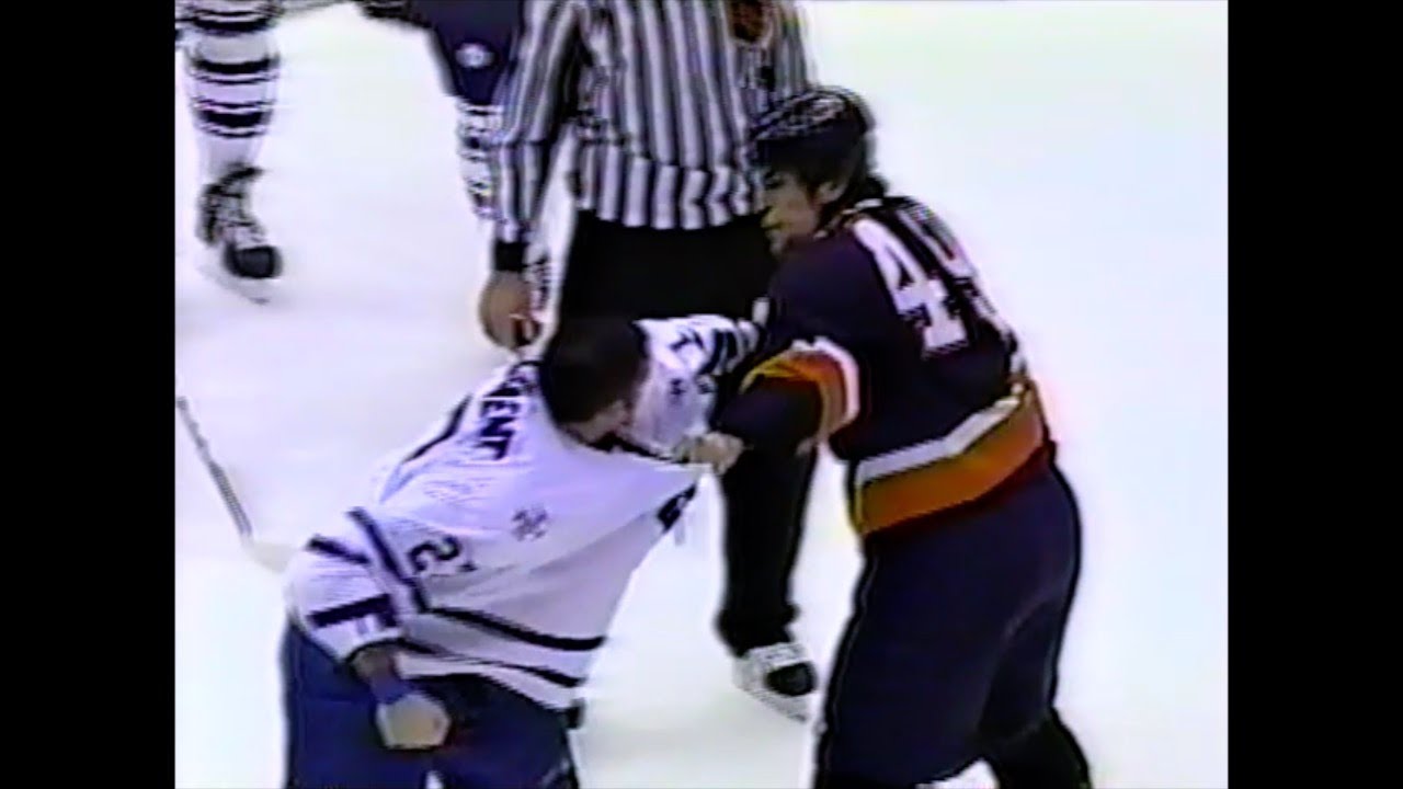 Bryan Marchment Vs. Eric Godard Oct. 20th, 2003 - YouTube