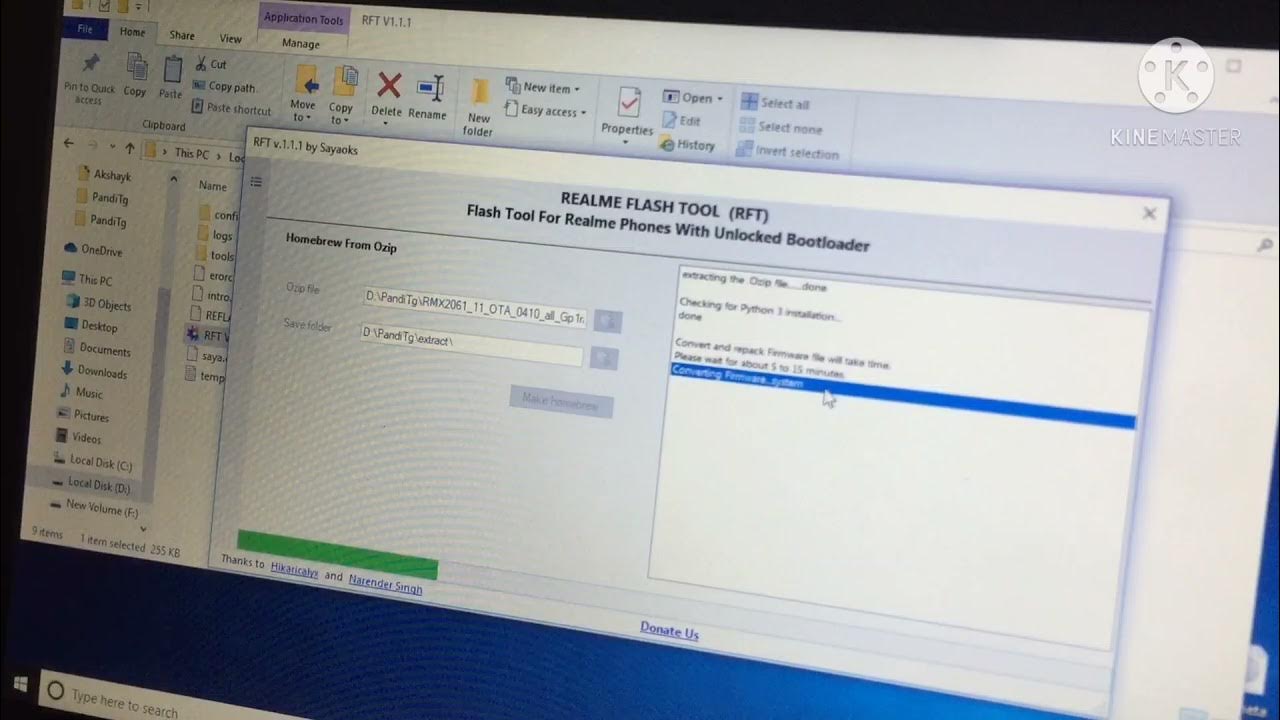 How To Extract Oppo/Realme Ota.Ozip File Using Realme Flash Tool - YouTube