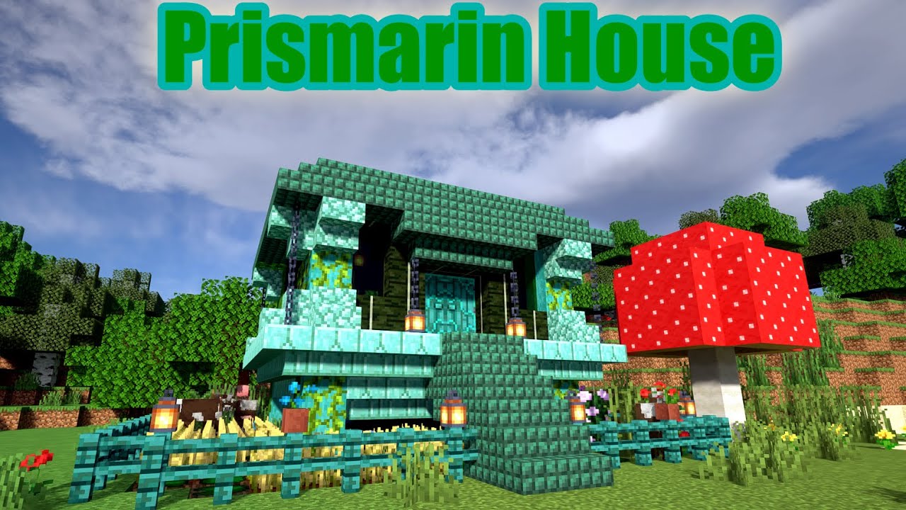 Minecraft | How to build Prismarin House - YouTube