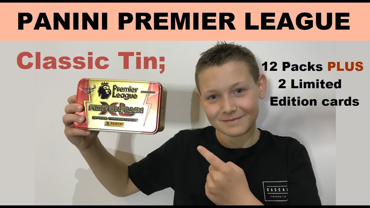 Panini Premier League Adrenalyn Xl *Classic Tin* - 12 Packs PLUS 2 ...
