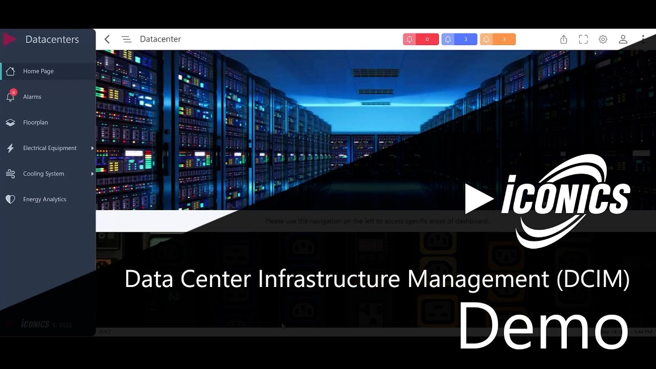 ICONICS Data Center Infrastructure Management (DCIM) Demo - YouTube