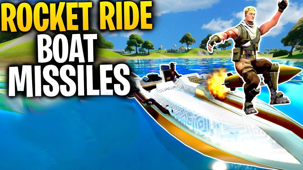 Can You ROCKET RIDE The BOAT MISSILES In Fortnite Chapter 2? | Fortnite ...