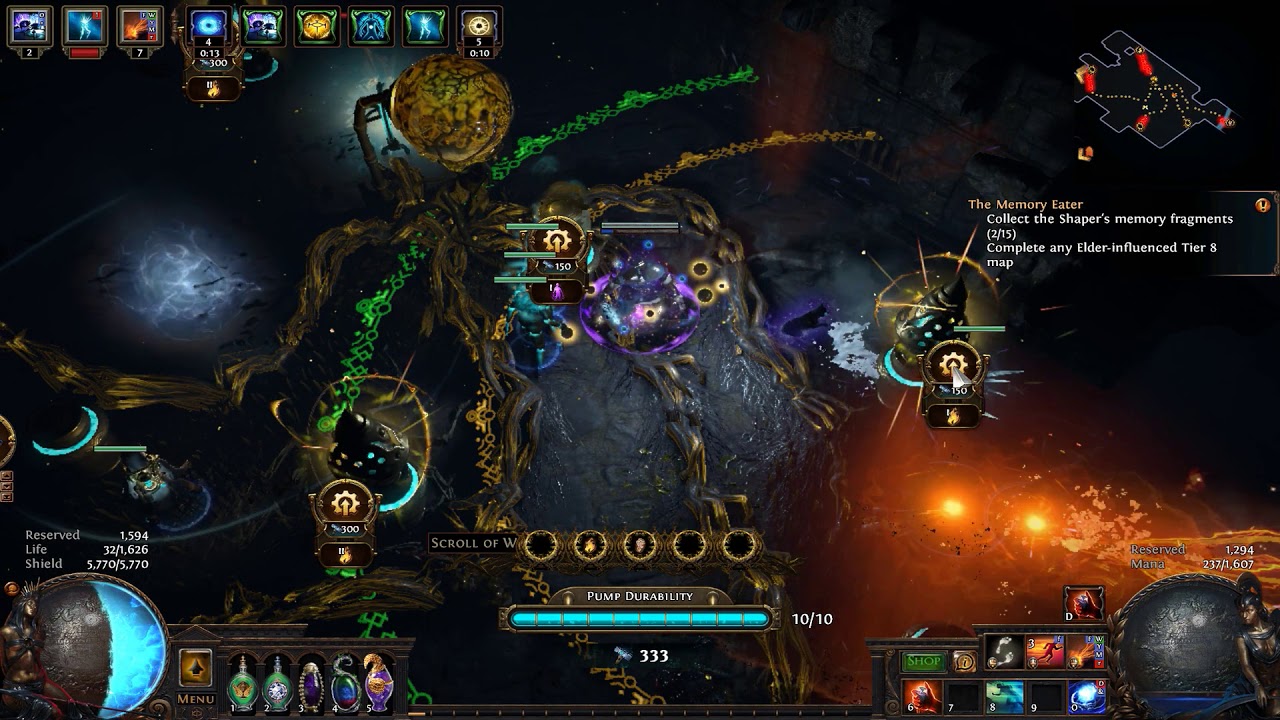 PoE - "[3.8] T11 Tower" (WIP) Flame Surge High-Impact Mine LL Saboteur ...