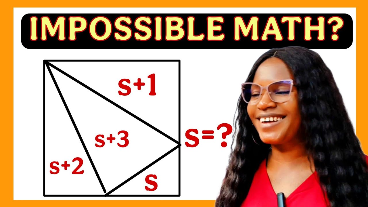 A Nice geometry.math question| can you solve for s - YouTube