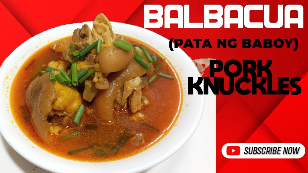 Simple at Napakadaling Balbacua Recipe | Pork Knuckles Balbacua - YouTube