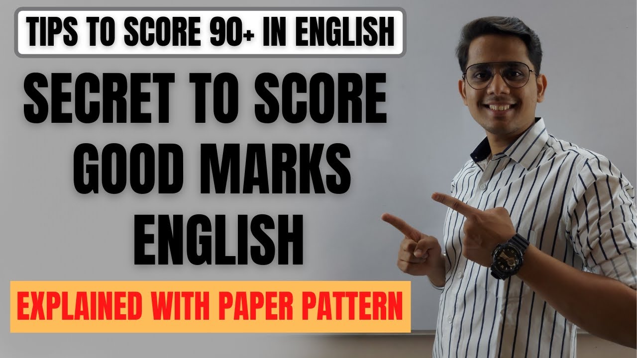 SECRET TO SCORE GOOD MARKS IN ENGLISH | PAPER PATTERN | CLASS 10 ...