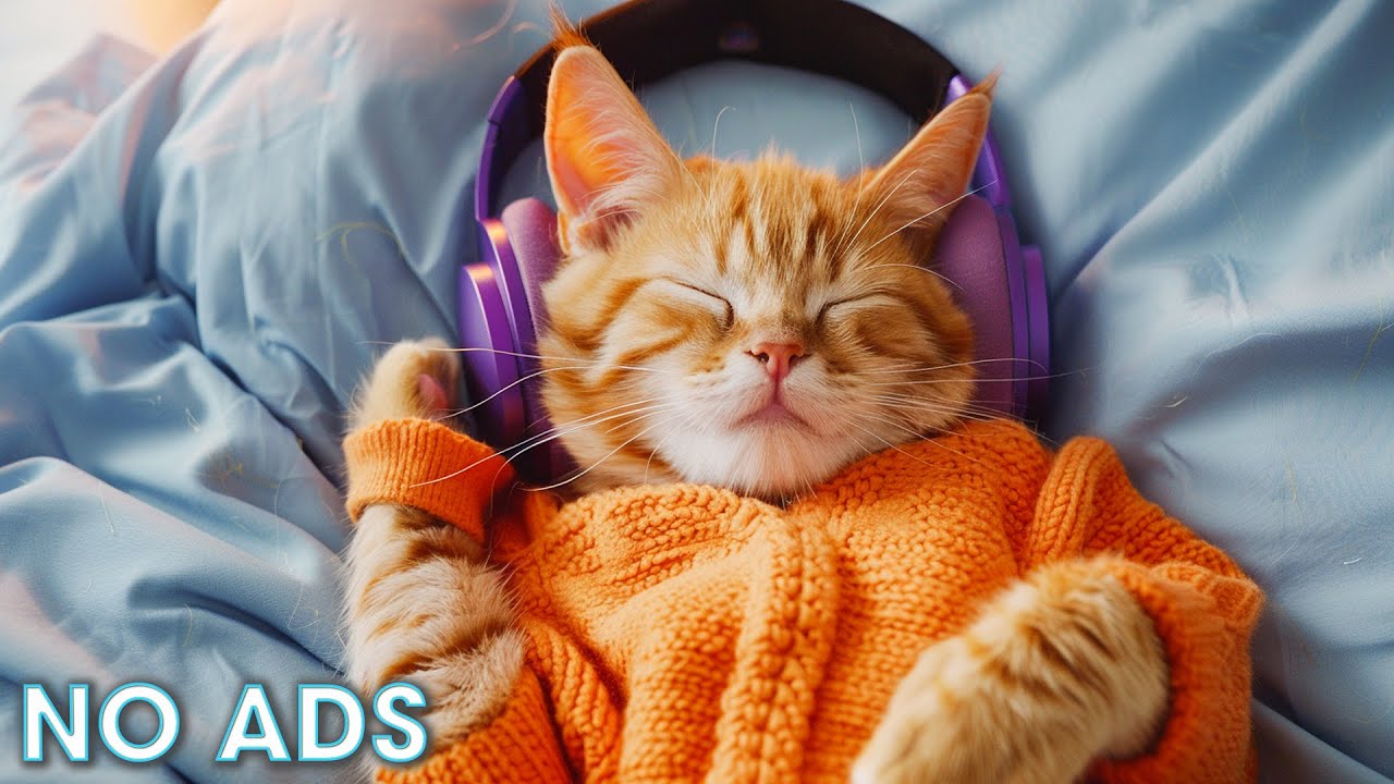 12 Hours Calming Music for Cats 🐈 Sleep Music for Cats No Ads ♬ Sleep ...