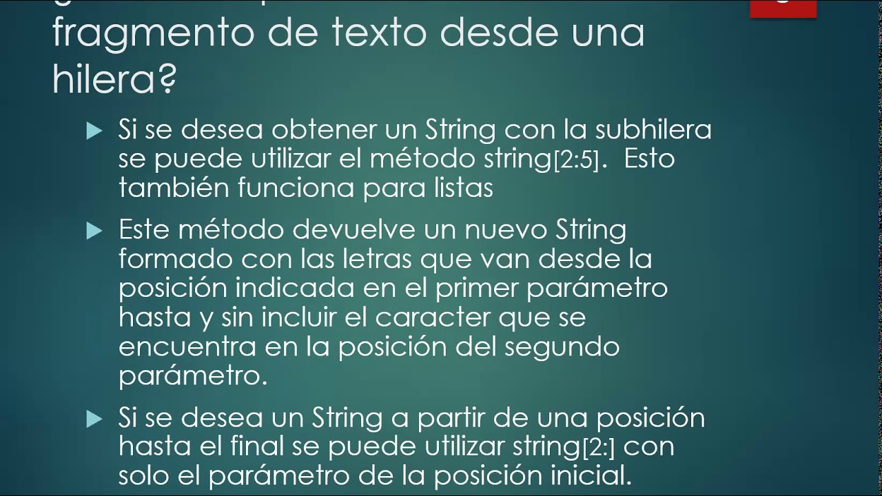 Tema 13 - Manipulación de hileras - YouTube