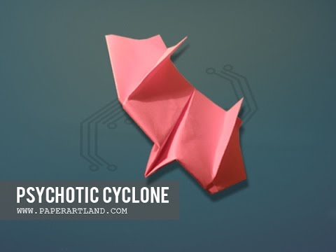 Как сделать бумажный самолетик - Boomerang | Psychotic Cyclone - YouTube