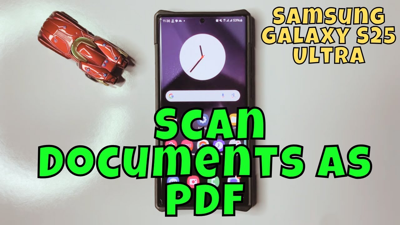 Samsung Galaxy S25 Ultra How To Scan Documents as PDF #latest - YouTube