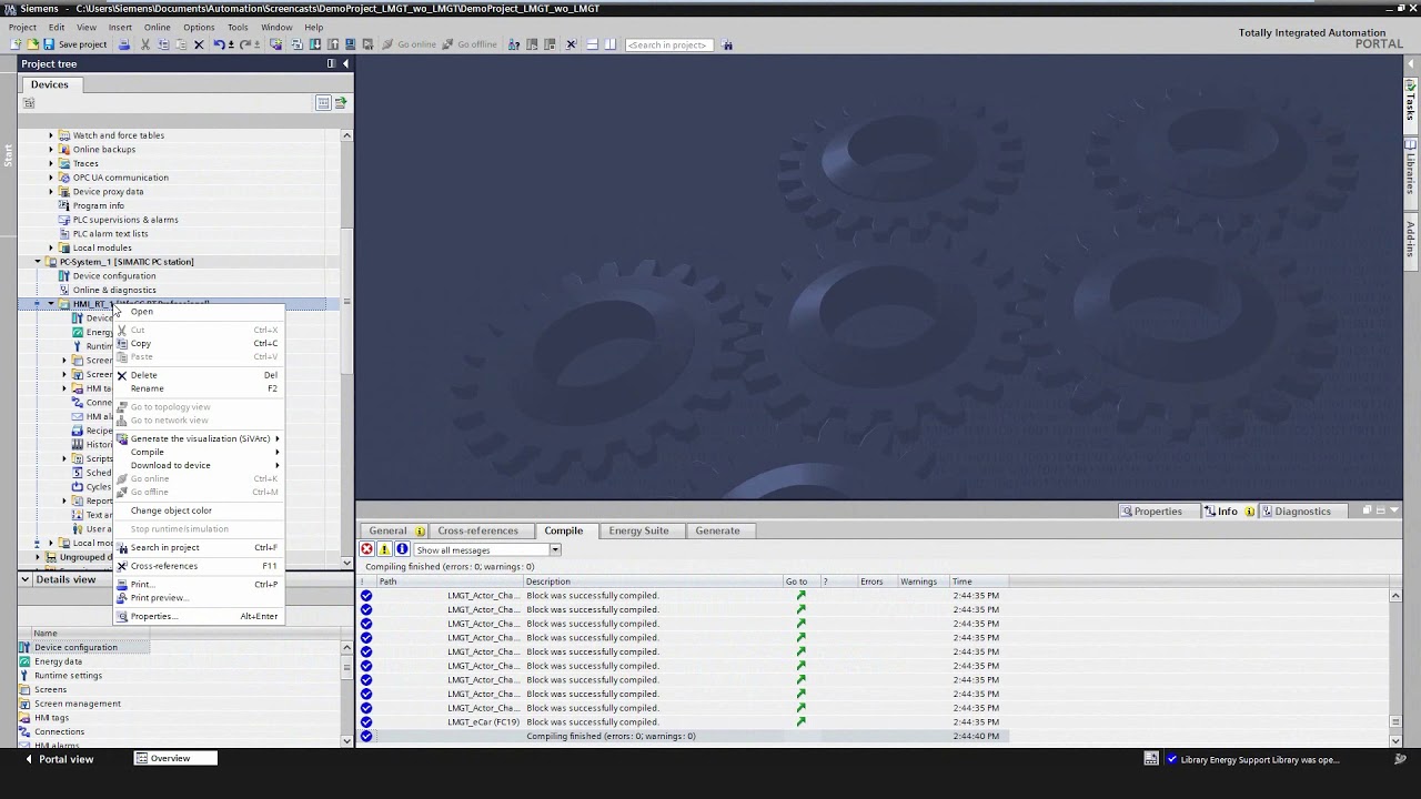 Intelligent Load Management with SIMATIC Energy Suite V16 - YouTube