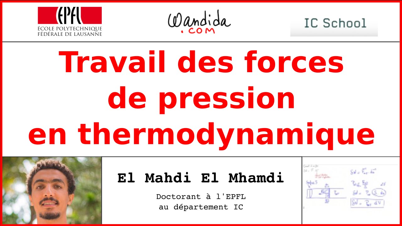 Thermodynamique: Travail des forces de pression - YouTube