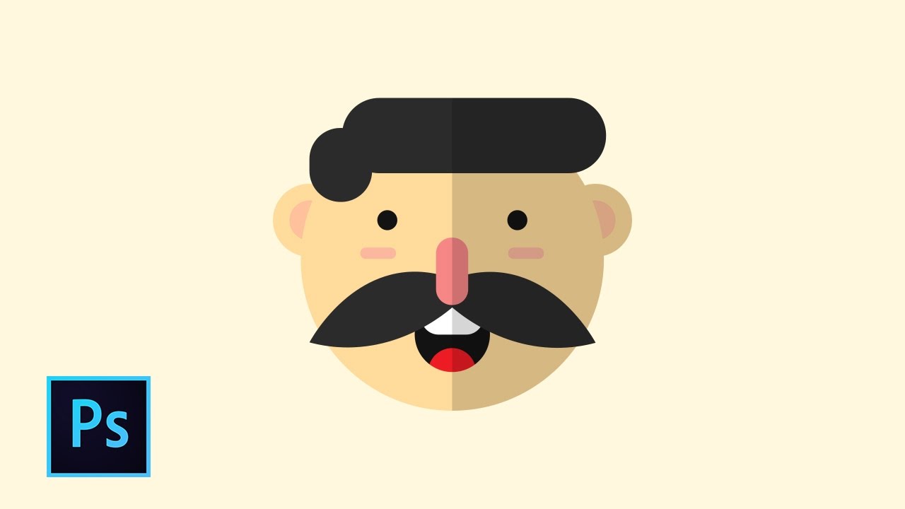 Draw 45 How To Make A Flat Design Character Using Photoshop YouTube draw-45-how-to-make-a-flat-design-character-using-photoshop-youtube