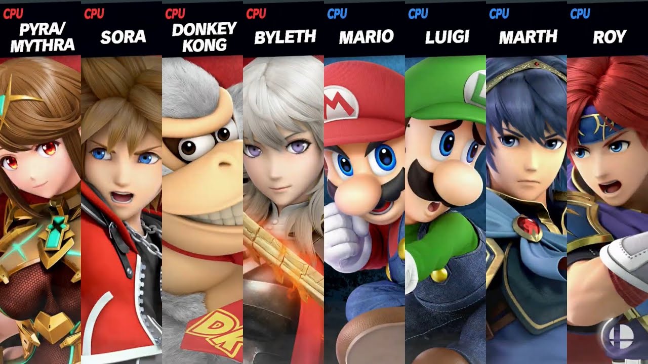 Super Smash Bros. Ultimate - Anthony's Squad vs Mario Bros. and Fire ...