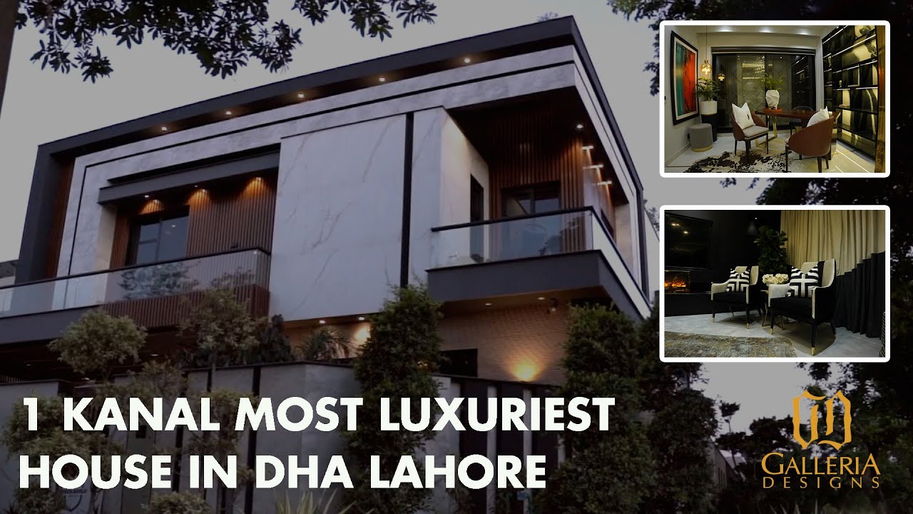 1 KANAL MOST LUXURIOUS HOUSE OF DHA LAHORE - YouTube