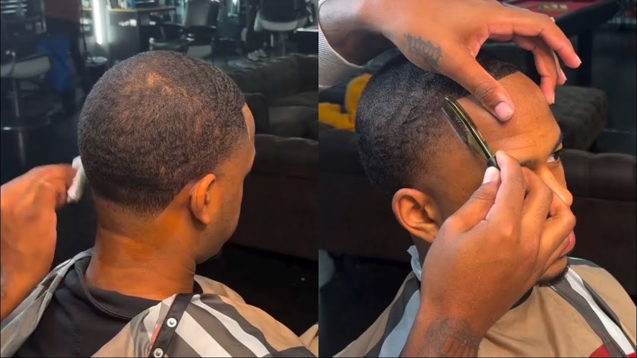 He wanted to keep the waves & his $250 tapered hairline - YouTube