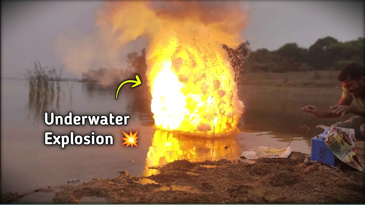 The Ultimate Underwater Explosion Test! 💥पानी के अंदर धमाका - Water ...