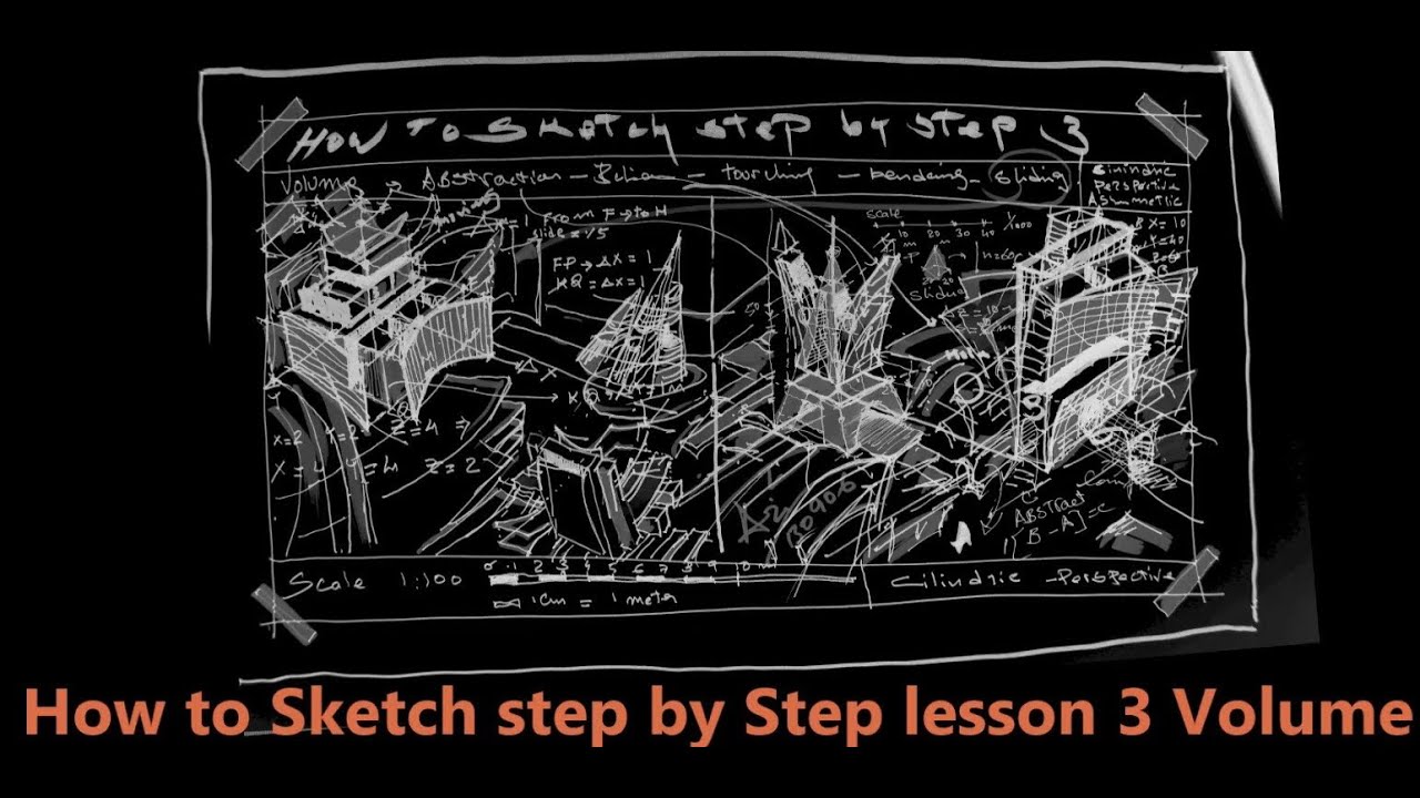 How to sktech 3 volume -Fast sketch Design Movie - YouTube