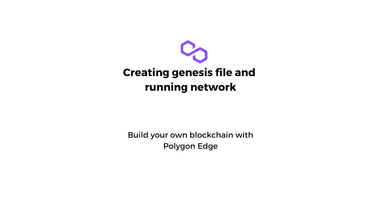 Generating genesis file and running network - YouTube