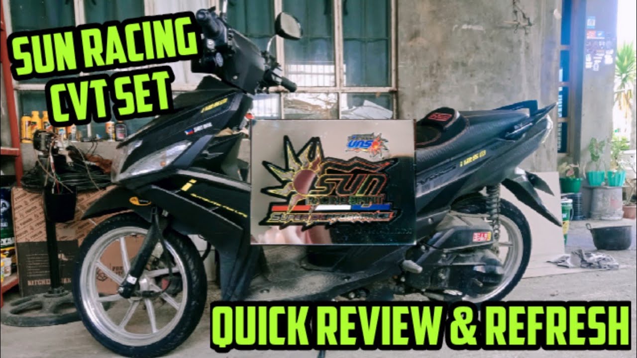 Sun Racing CVT Set quick review & refresh Mio i 125 59ers - YouTube