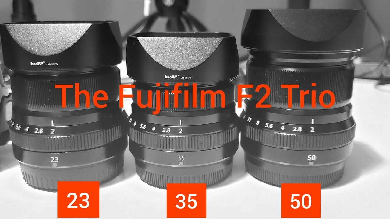 The Fujifilm F2 Lens Trio Overview (23mm, 35mm, 50mm) with photo ...