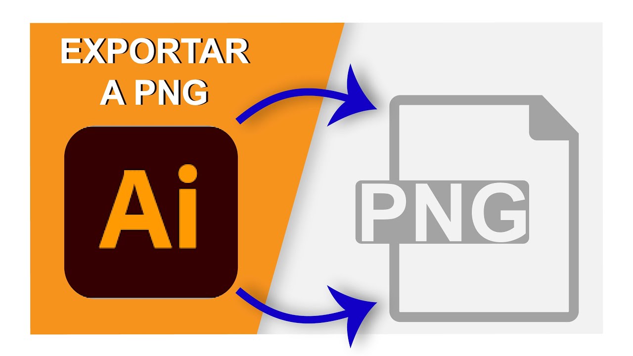 Como guardar / exportar en png en Adobe illustrator - Facil y rapido - YouTube