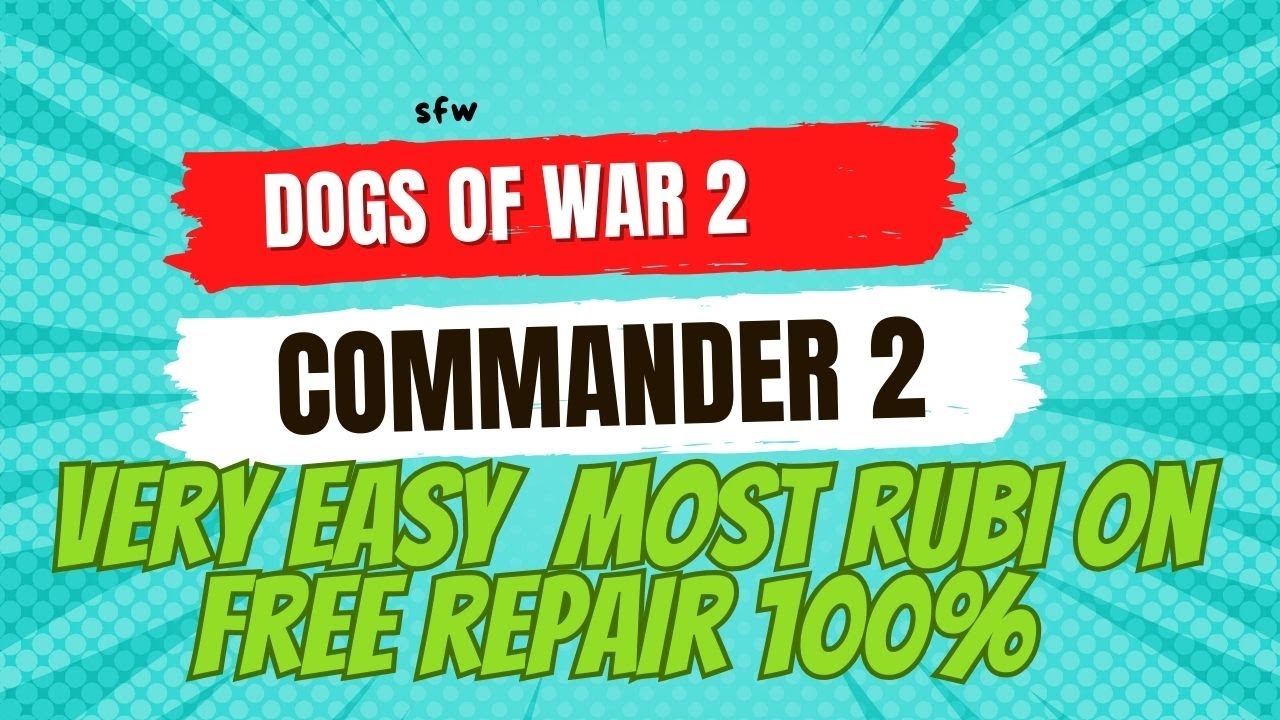 war commander dogs of war 2 commander base 2 very easy fast free repair ...