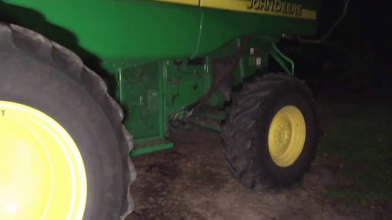 John Deere 625 hydro flex bean header - YouTube