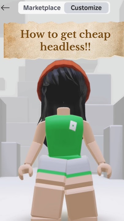 How to get "Cheap Headless" in roblox!! #roblox #headless #korblox #cheapheadless @Olivia ...