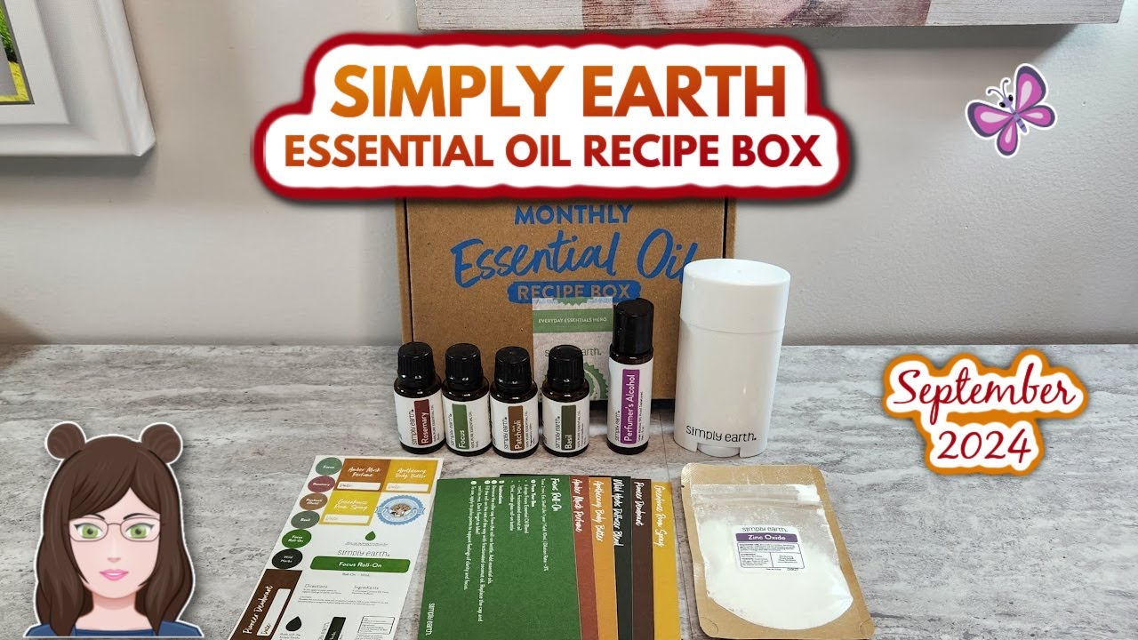 SIMPLY EARTH Essential Oils Recipe Box! Everyday Essentials! September ...