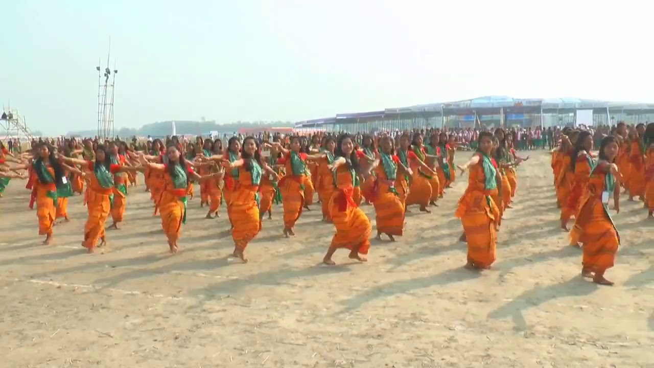 A Colourful traditional folk dance of the great Bodo nation in the ...